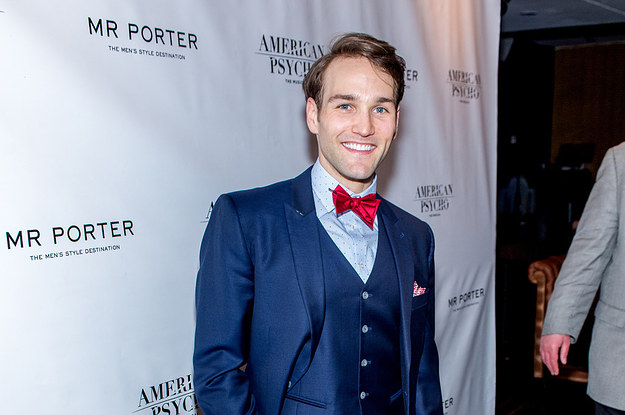 Drew Moerlein At The American Psycho Broadway Opening