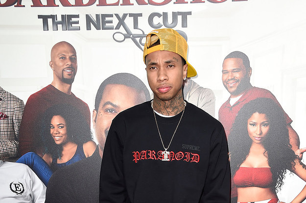 Tyga At The Premiere Of Barbershop: The Next Cut