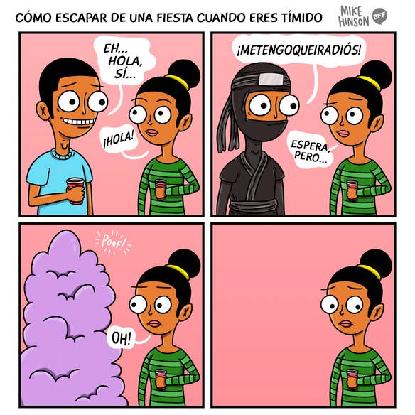 9 dibujitos que entenderá toda la gente tímida