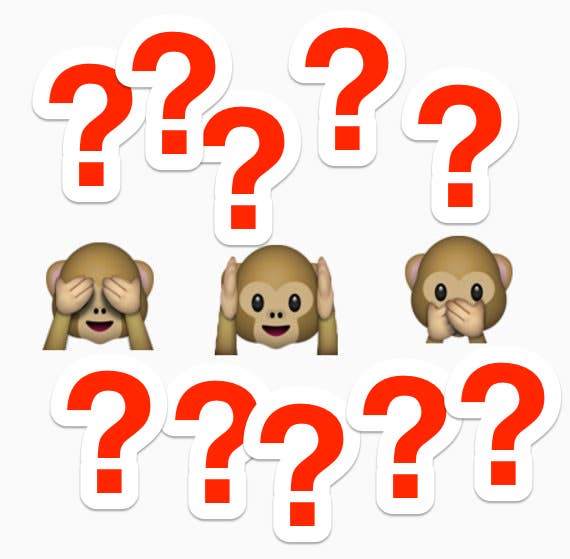 monkey question mark