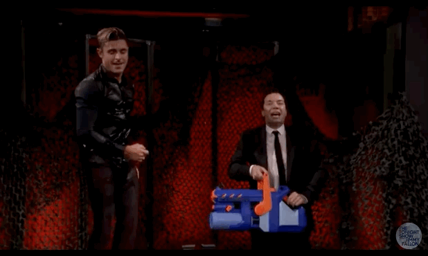 Zac Efron Gets Soaking Wet On The Tonight Show