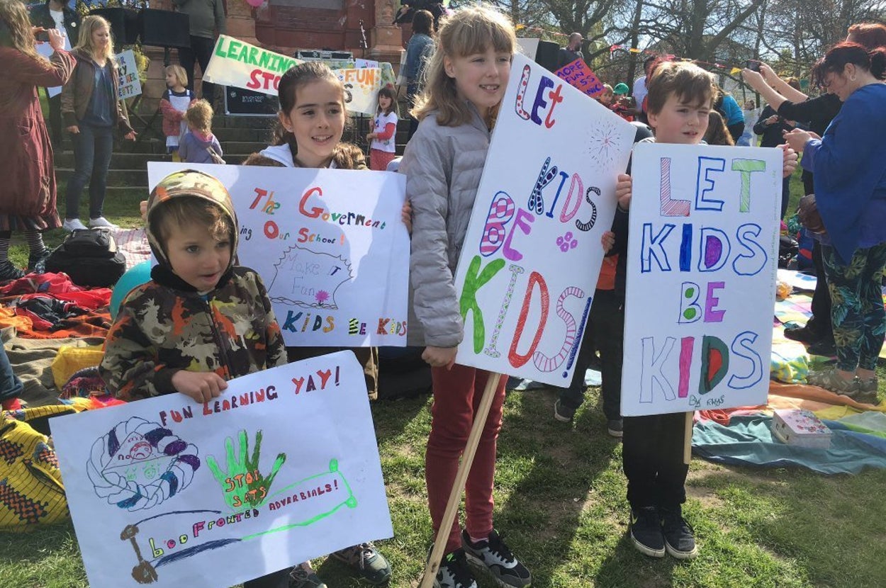 Kids Boycott Schools With Their Parents To Protest New Exams