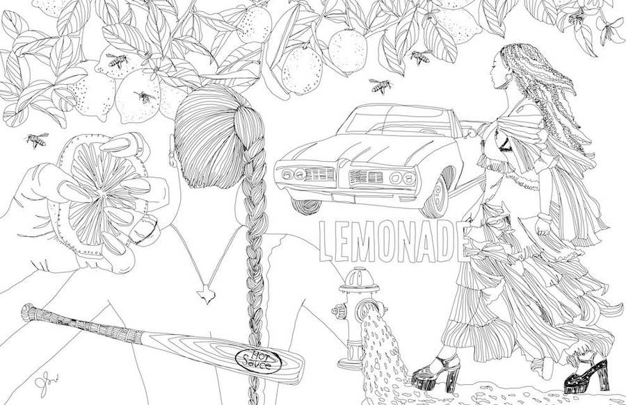 beyonce coloring page