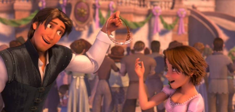 rapunzel and eugene dancing