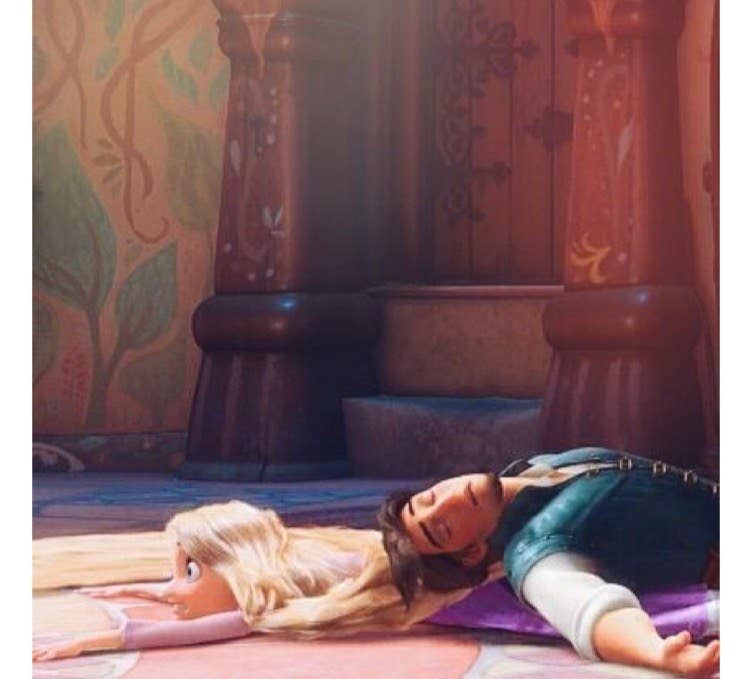 rapunzel and eugene dancing