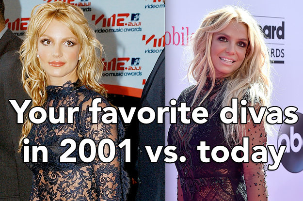 What Your Favorite Pop Divas Looked Like In 2001 Vs. Now
