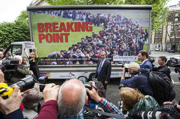 Nigel Farage Refuses To Apologise For UKIP's "Breaking Point" Poster