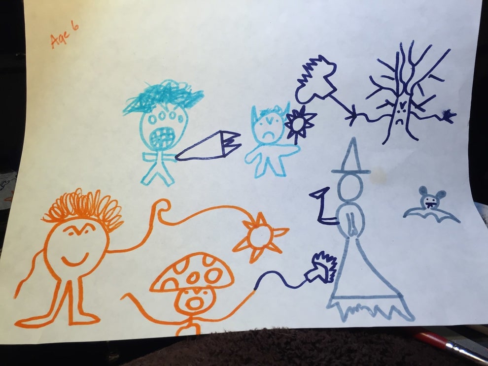 I Redrew My Childhood Art And Here's What Happened