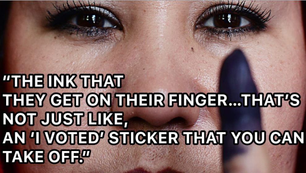 People Who Choose Not To Vote See How Difficult It Is For Others To ...