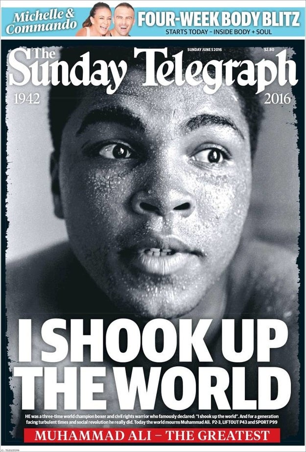 Muhammad Ali Mourned On Newspaper Front Pages Around The World ...