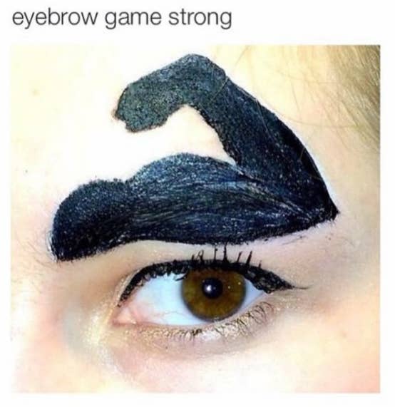 bad eyebrows thick