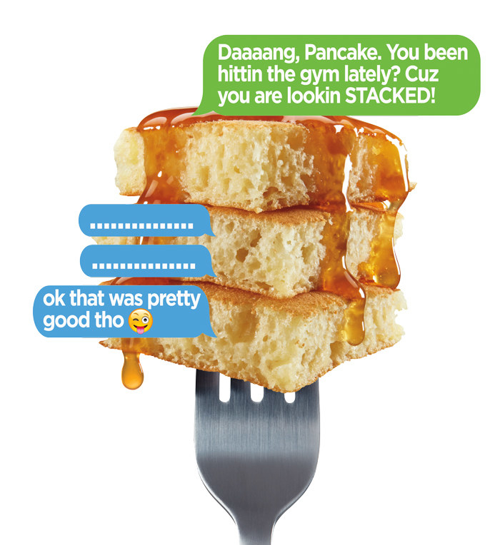 9 Text Messages Pancakes And Syrup Would Totally Send Each Other