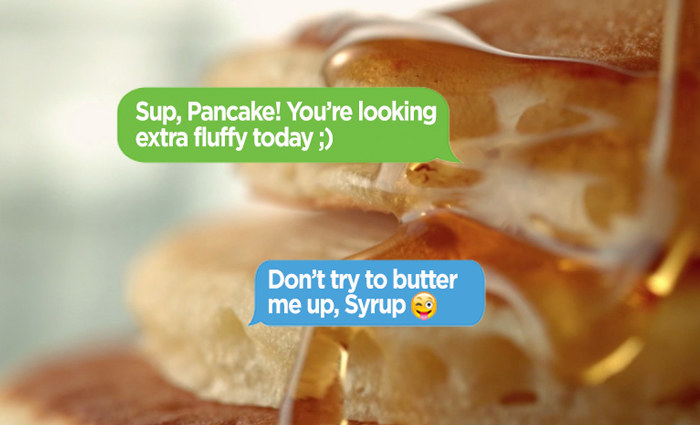 9 Text Messages Pancakes And Syrup Would Totally Send Each Other