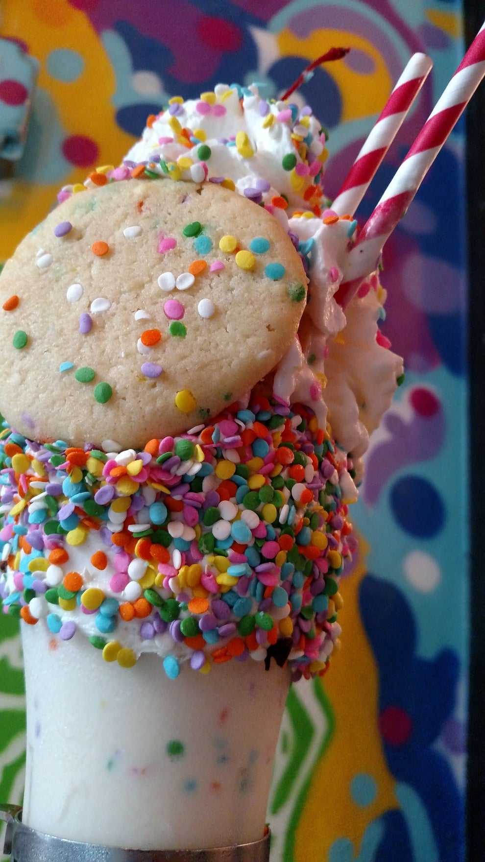 This Birthday Cake Milkshake Is Roughly The Size Of A Human Baby