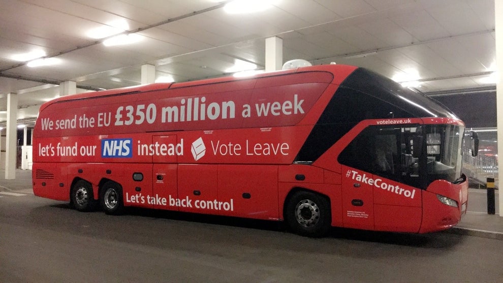 The Vote Leave Bus With The £350 Million NHS Slogan Is Back Driving ...