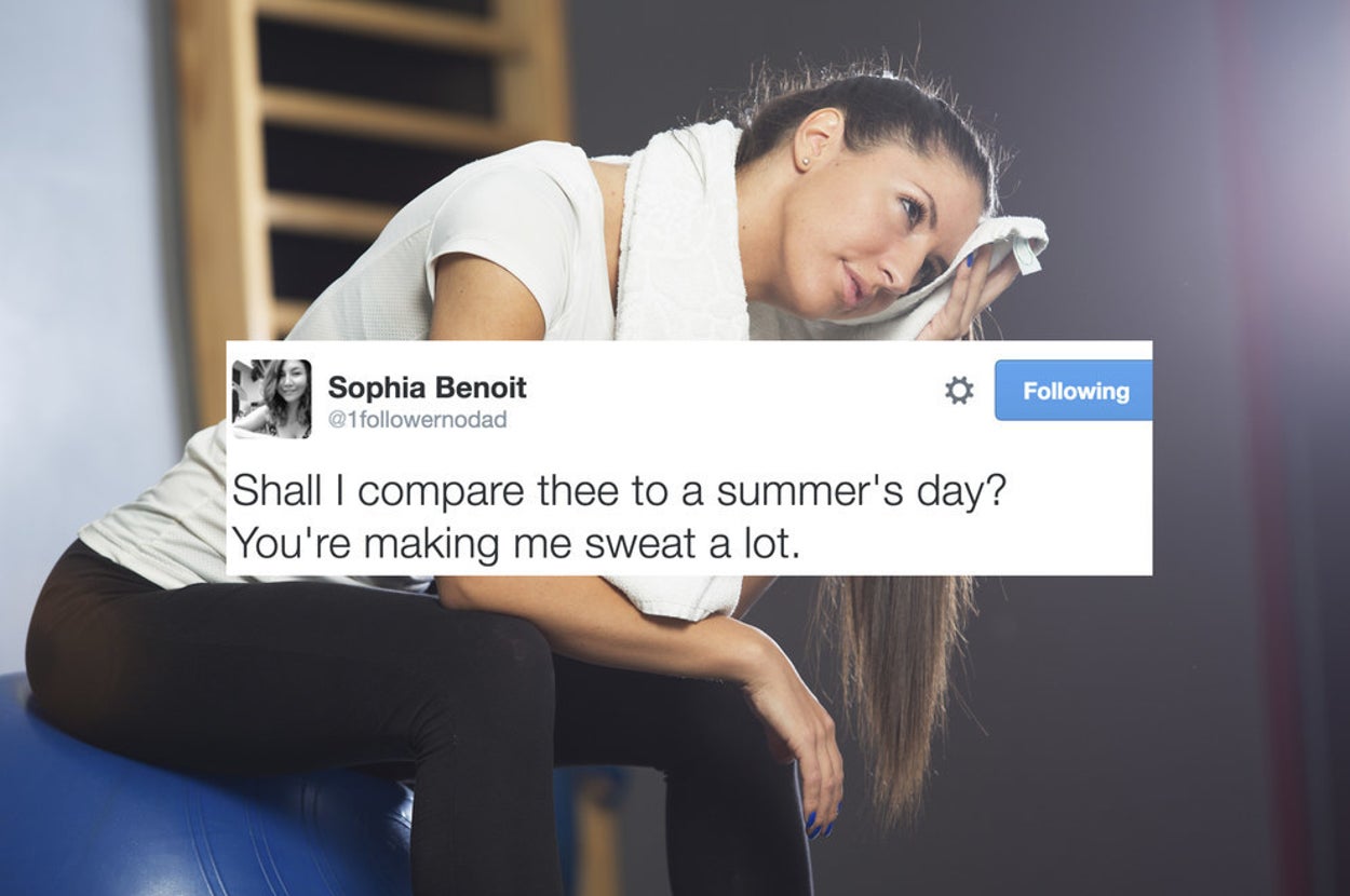 20 Sweaty Tweets About Sweating That Will Make You Laugh Out Loud