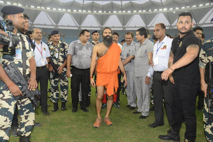 We Are Truly Blessed To Have These Pictures Of Baba Ramdev Playing Football