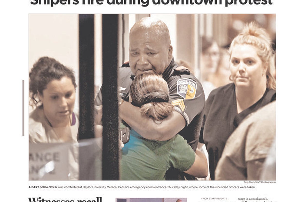 Here's The Story Behind This Heartbreaking Photo Of A Dallas Cop In Tears