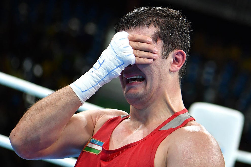 21 Incredibly Moving Photos Of Male Athletes Crying At The Olympics