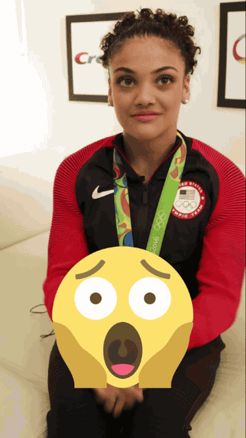 Gymnast Laurie Hernandez Is A Human Emoji And We Have Proof Gymnast Laurie Hernandez Is A Human Emoji And We Have Proof
