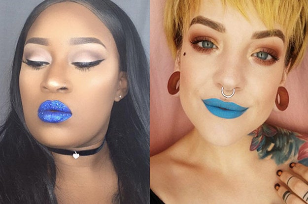 21 Imágenes que demuestran que el labial azul se le ve bien a todos