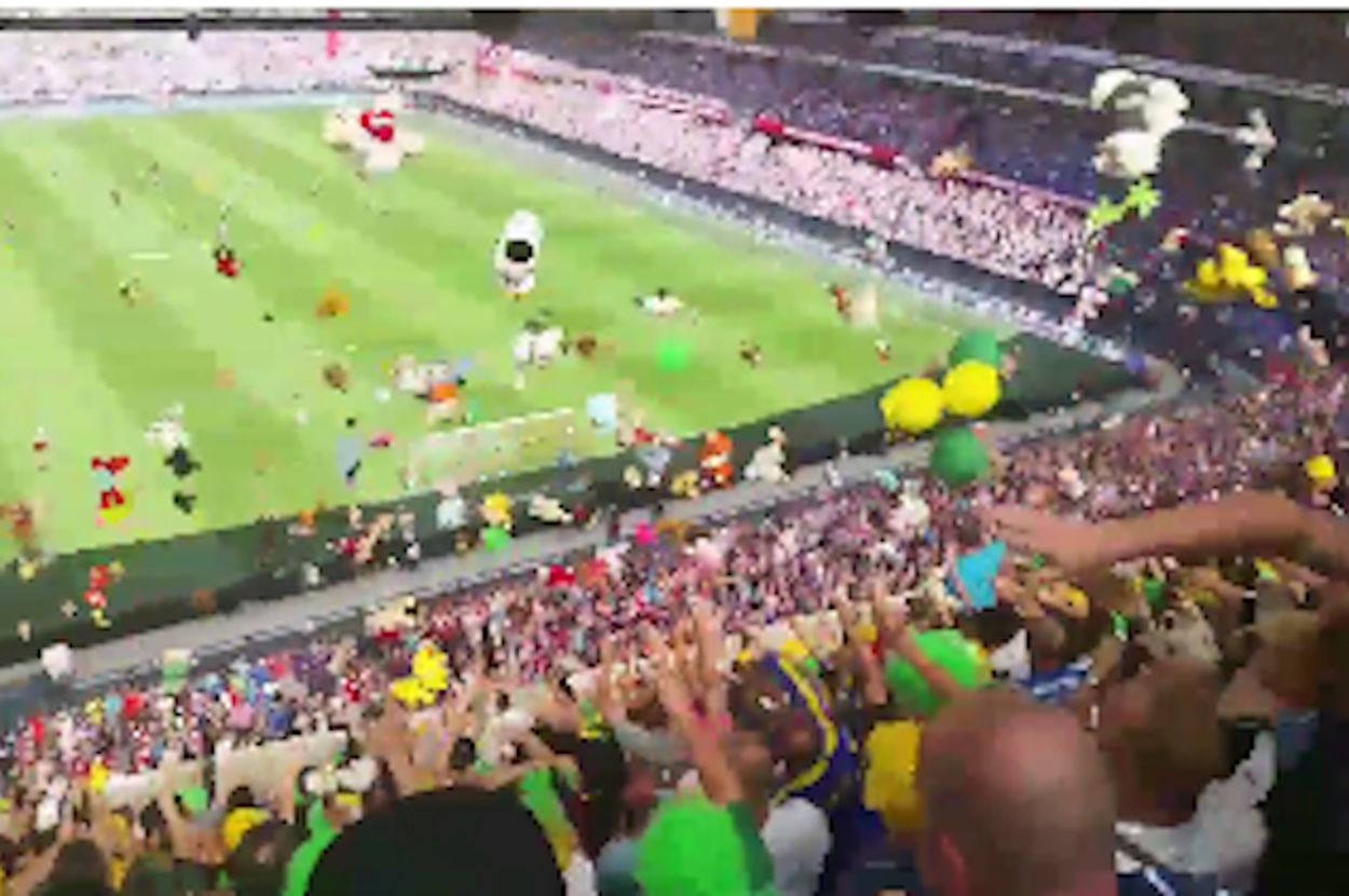 Football Fans Threw Stuffed Animals To Sick Children Sitting Below Them ...