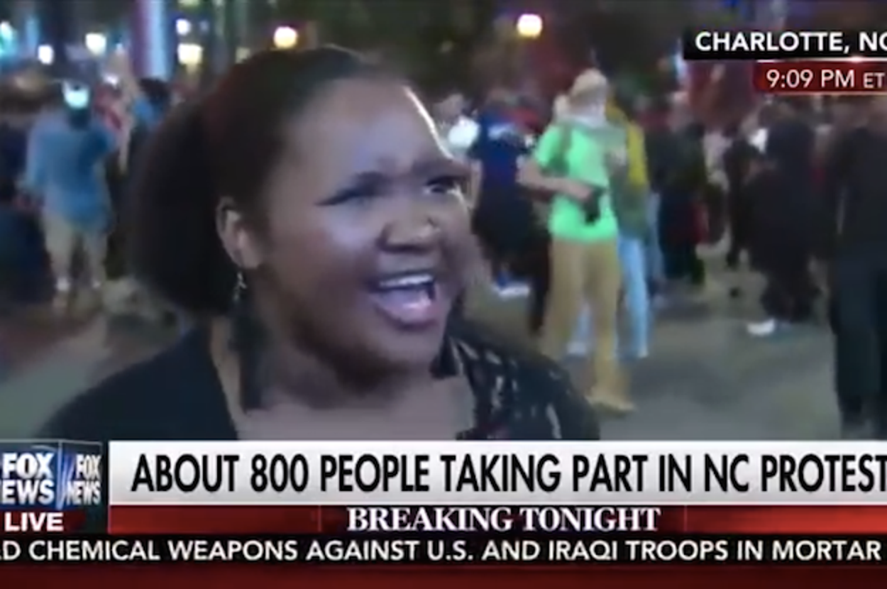 Watch This Charlotte Protester's Epic Response To A Reporter Asking ...