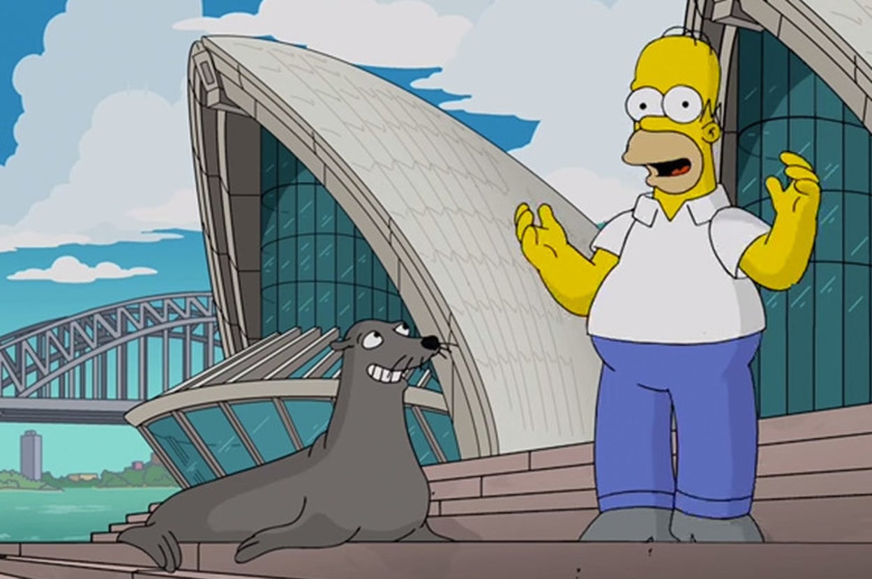 Homer Simpson Just Made Best Friends With The Sydney Seal