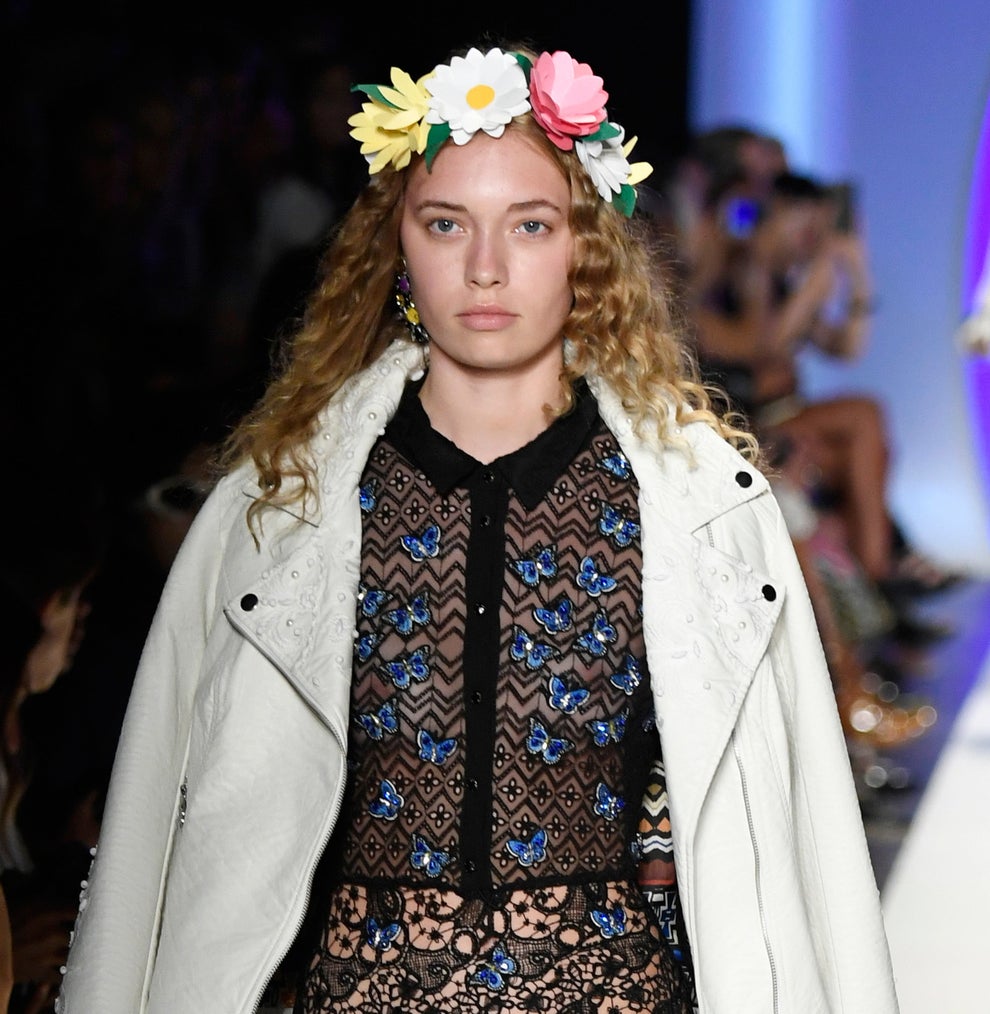 A Runway Show Featured Models Wearing Snapchat Filters IRL