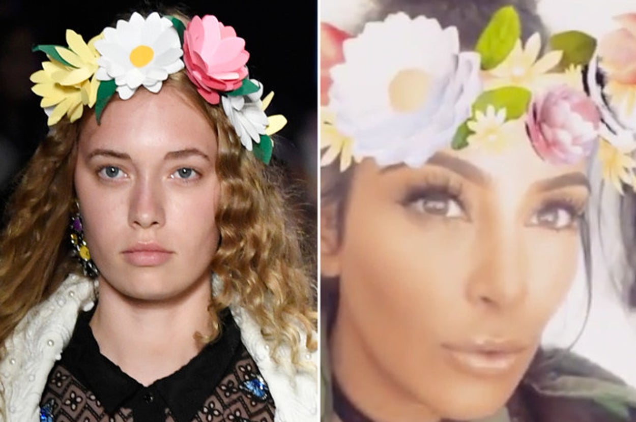 A Runway Show Featured Models Wearing Snapchat Filters IRL