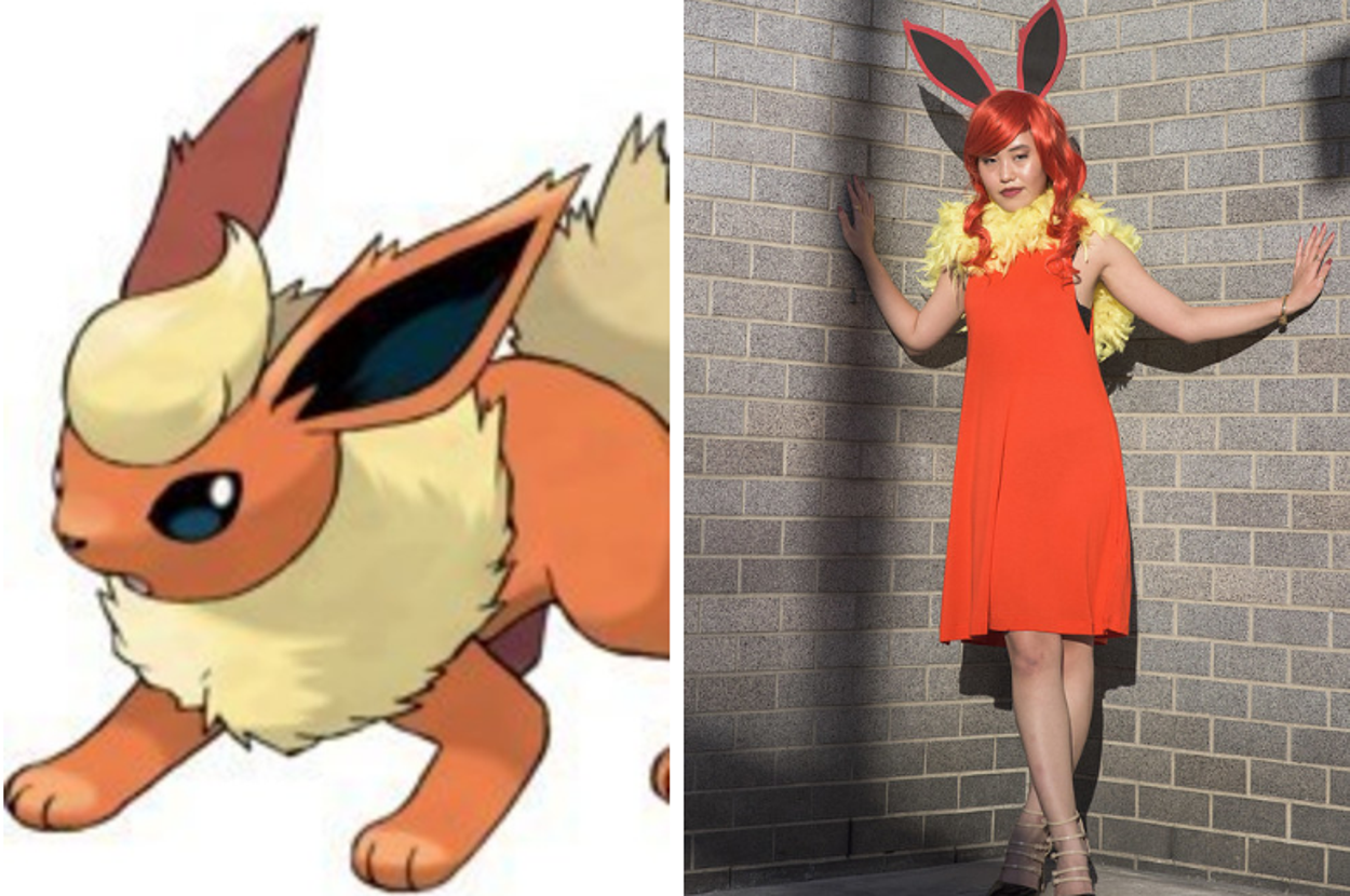 Here's An Easy Flareon Costume Anyone Can Make