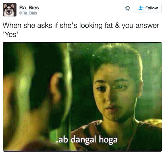 12 Hilarious Memes Twitter Has Already Made Out Of This Scene From "Dangal"