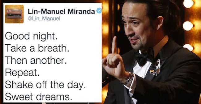 19 Lin-Manuel Miranda Tweets That Provide Much-Needed Support