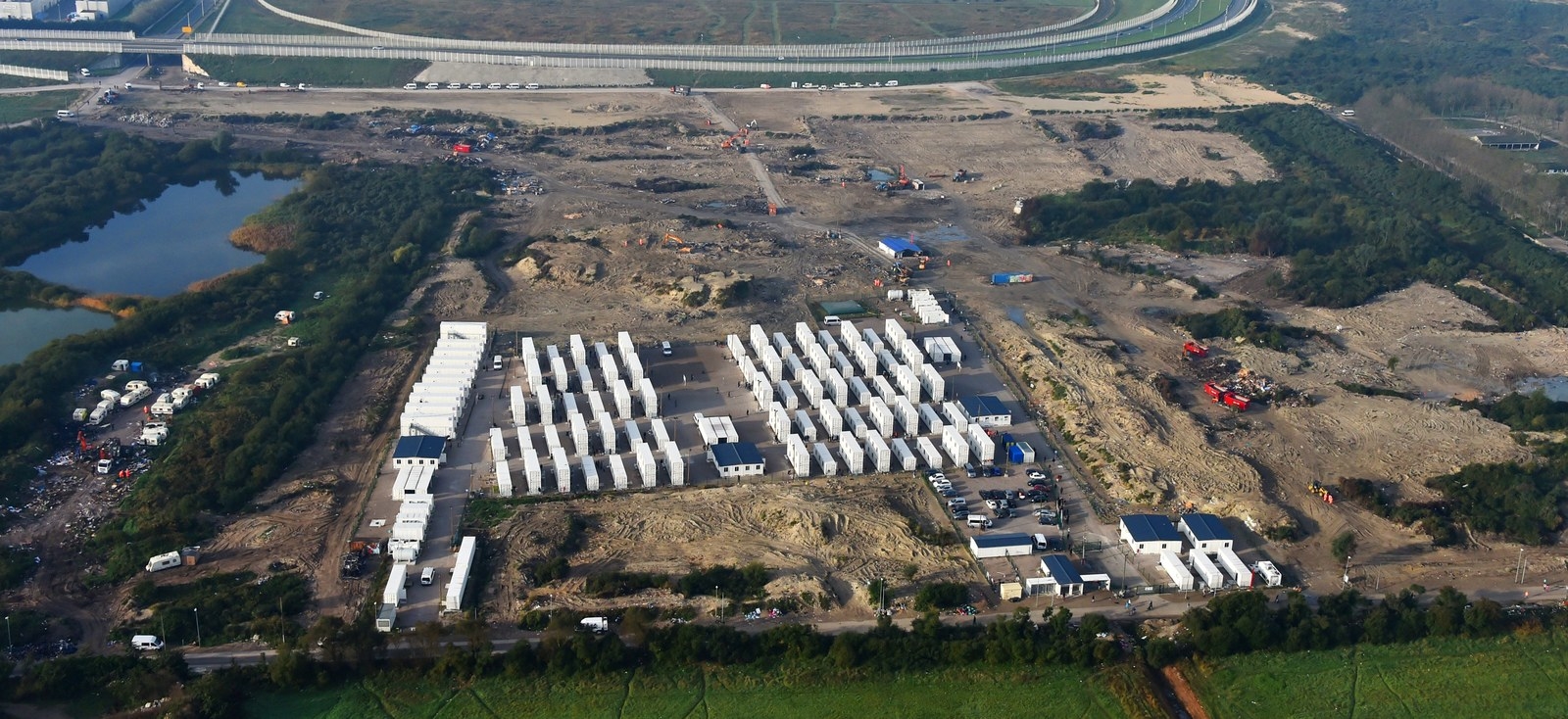 18 Aerial Photos That Show What Remains Of The Calais "Jungle"
