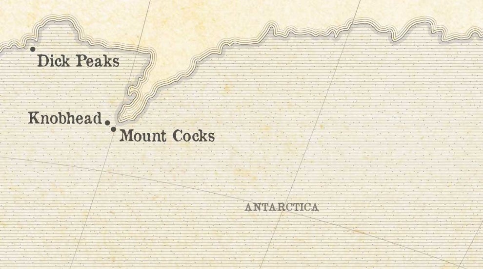 Someone Made A Map Of All The Rude Place Names In The World