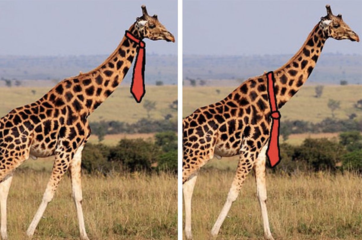 Would Giraffes Wear Ties At The Top Or Bottom Of Their Necks?
