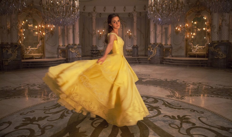 Here's Our First Look At Emma Watson In Belle's Gold Dress