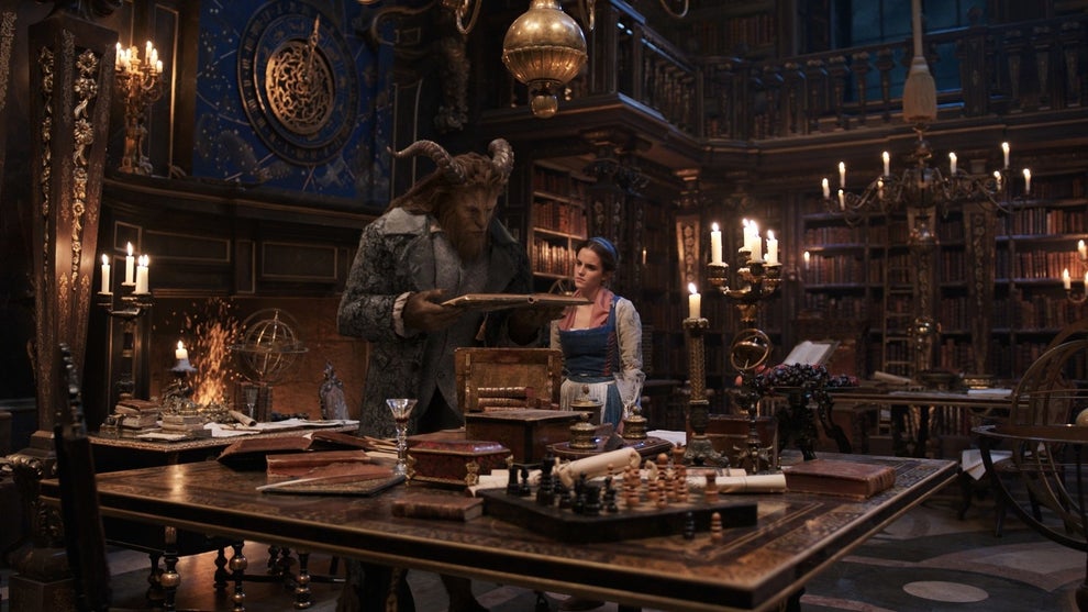 Here's Our First Look At Emma Watson In Belle's Gold Dress