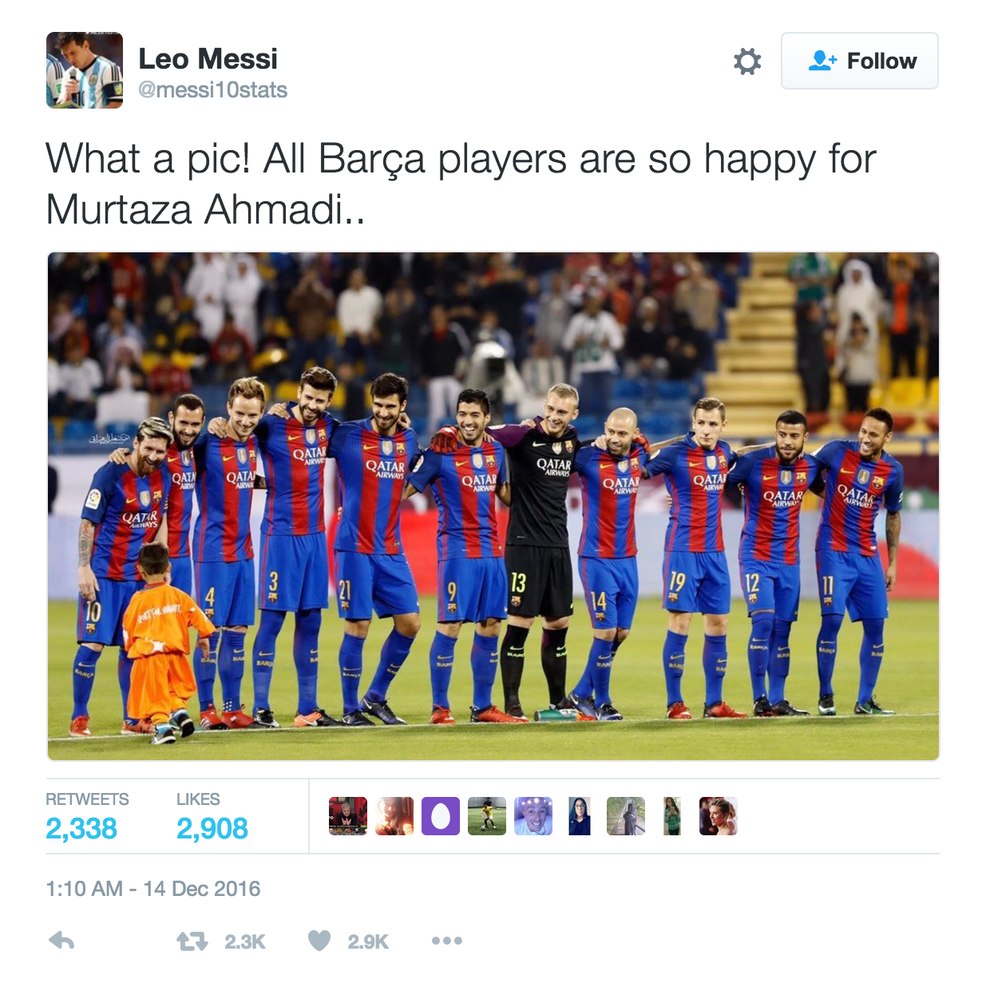Look At How Happy The Boy Who Made A Messi Plastic Bag Shirt Is When He ...