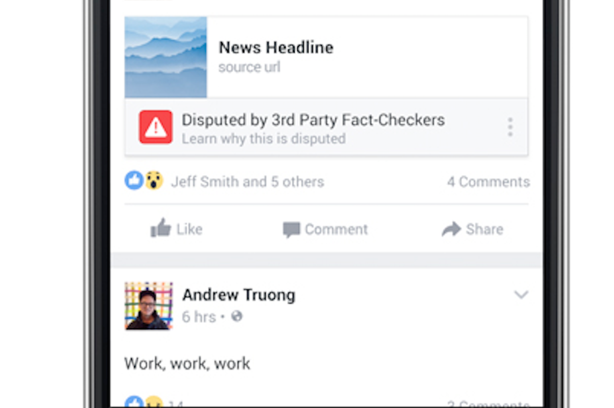 Facebook Is Turning To Fact-Checkers To Fight Fake News