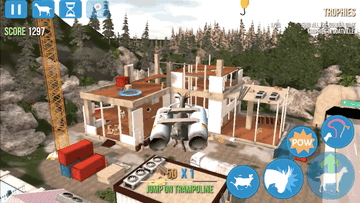 goat simulator trampoline
