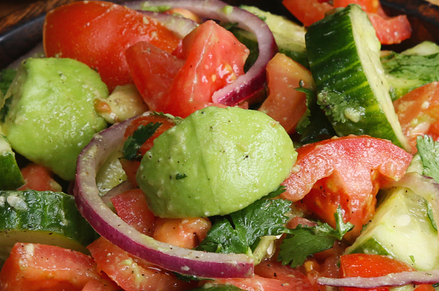 This Cucumber, Tomato, And Avocado Is Super Fresh And Tasty
