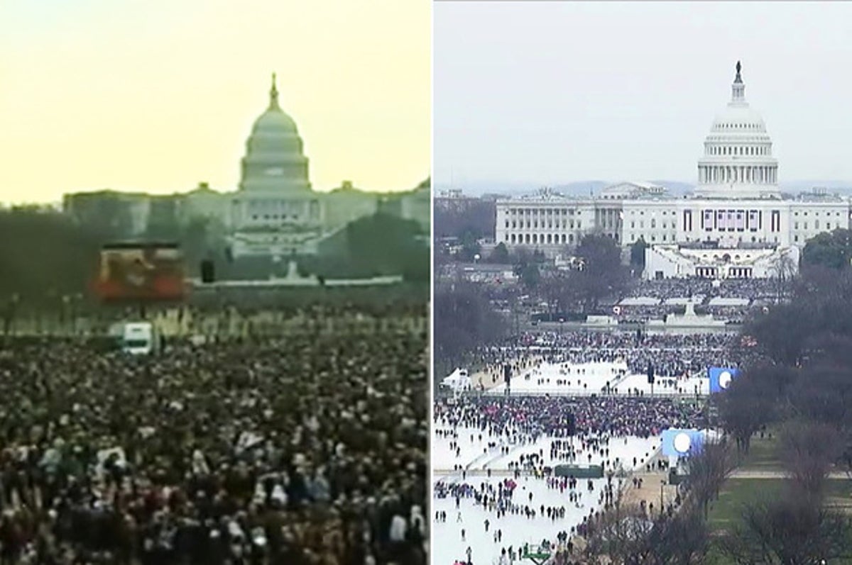 Here's How Much Smaller The Crowd At Trump's Inauguration Is Than Obama's