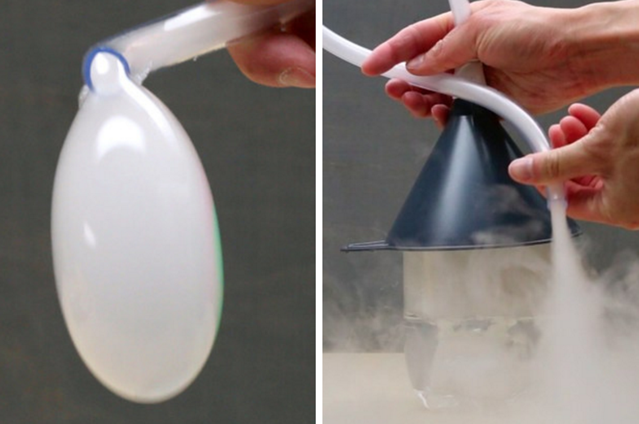 dry ice bubble experiment hypothesis
