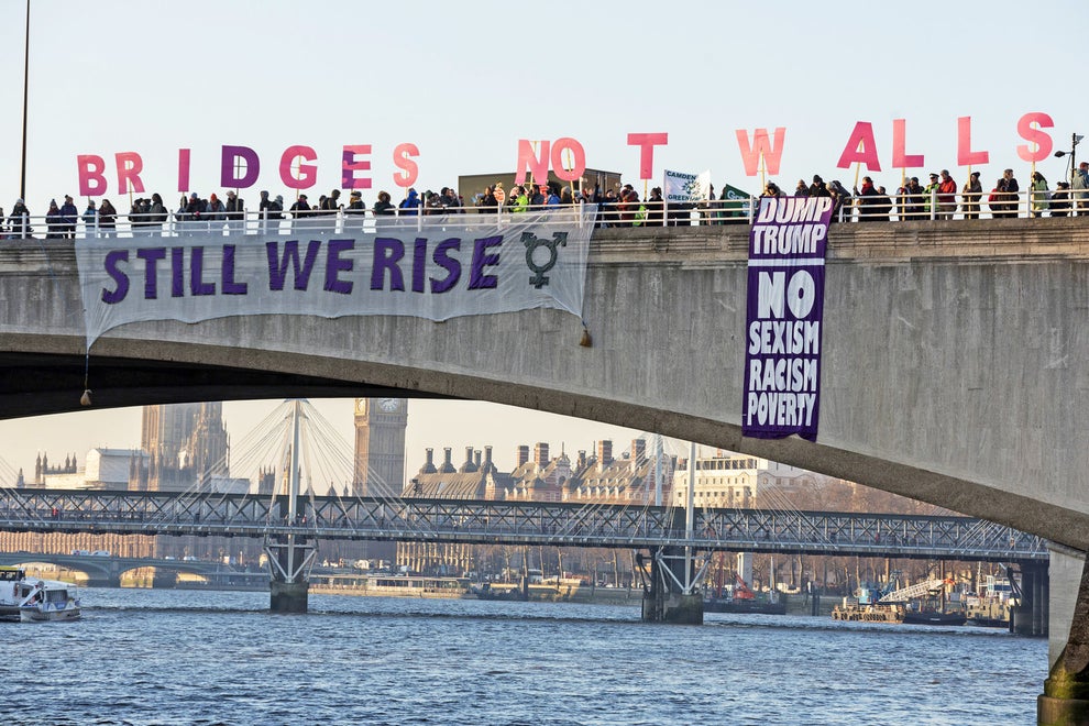 More Than 150 Trump Protest Banners Are Being Dropped Over Bridges ...