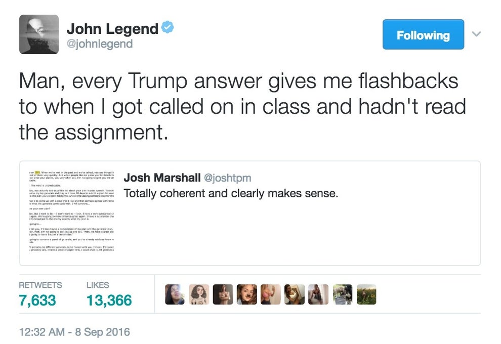 21 John Legend Tweets About Trump That Are Also Pretty Fire