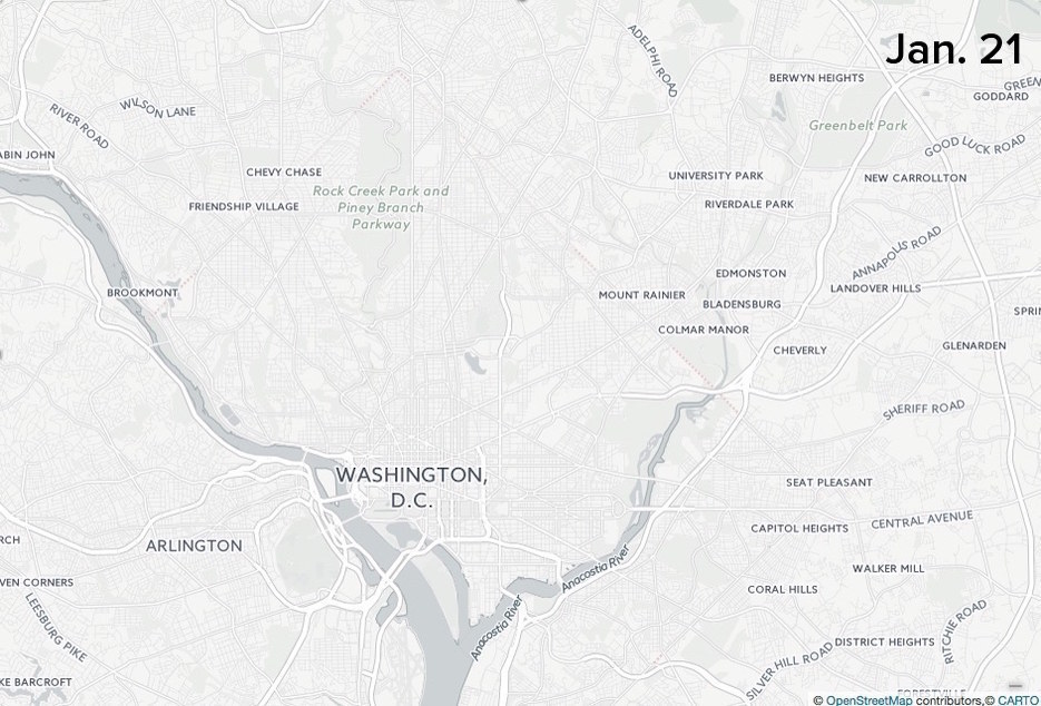 These Maps Show How The Feds And Cops Watched Trump’s Inauguration And ...