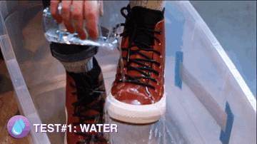 People Tested Waterproof Sneakers And Things Got A Little Messy