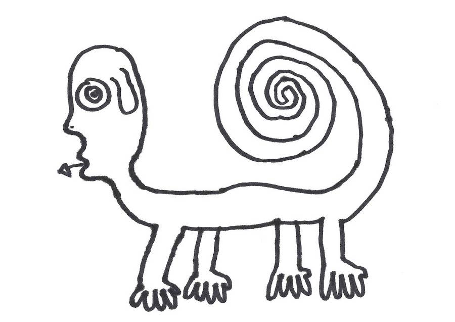 chameleon drawing from memory