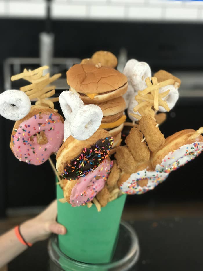 how to make a junk food bouquet